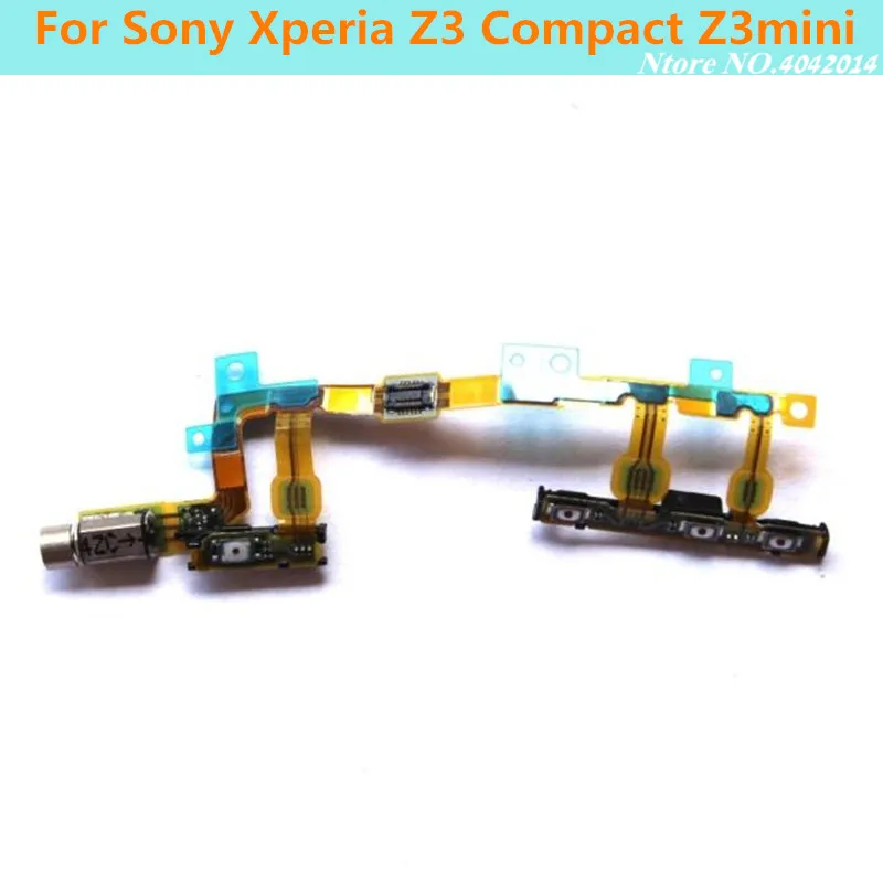 Cable flexible para Sony Xperia Z3 Compact M55W D5803 D5833 Z3Mini, conector vibrador, botón de ...