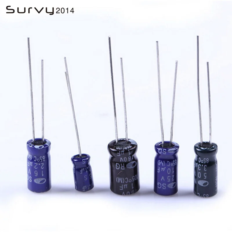 210Pcs-25-Waarde-0-1Uf-220Uf-Elektrolytische-Condensatoren-Condensator ...