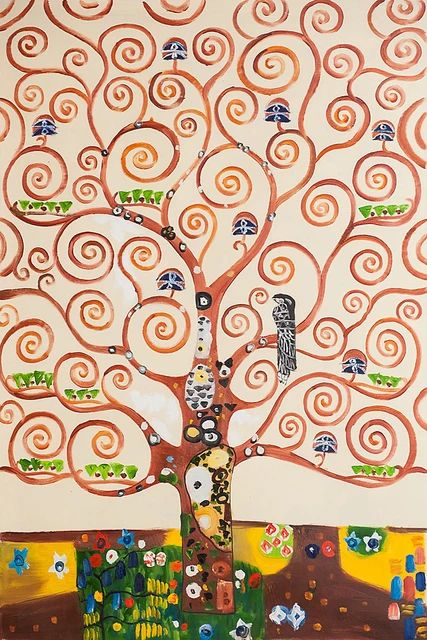 Gustav Klimt Tree Of Life For Kids