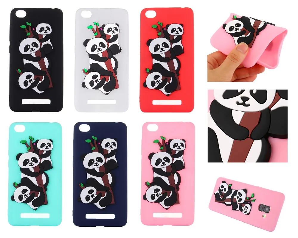 Fashion Animal Panda Print Soft silicone TPU phone Cases Cover for ...