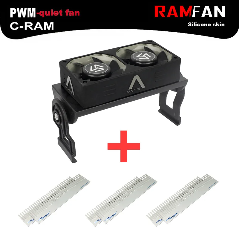ALSEYE PC cooler RAM / Memory cooling fan computer fan radiator ...