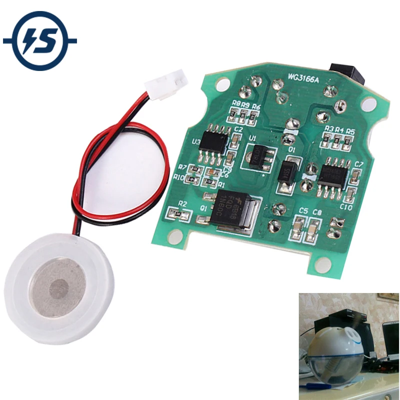 20mm 113KHz Ultrasonic Humidifier Mist Maker USB Ceramic Atomizer ...