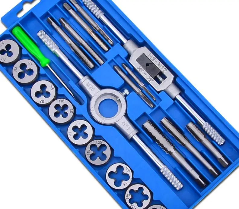 Metric wrench attack dies twisted wire tapping hand tap die package ...