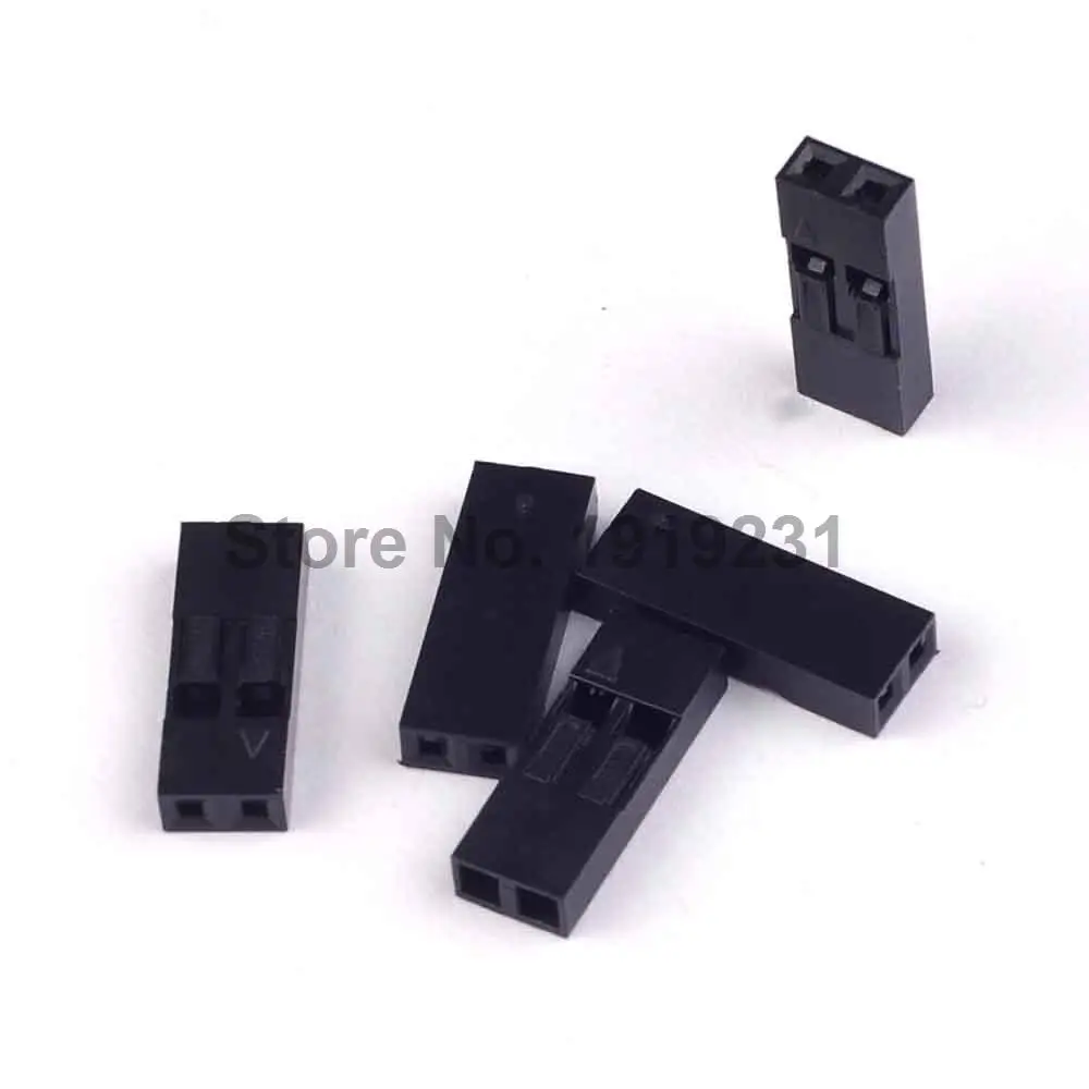 200pcs 2.54mm 2pin 2p Dupont Connector Dupont Plastic Shell Plug Dupont ...