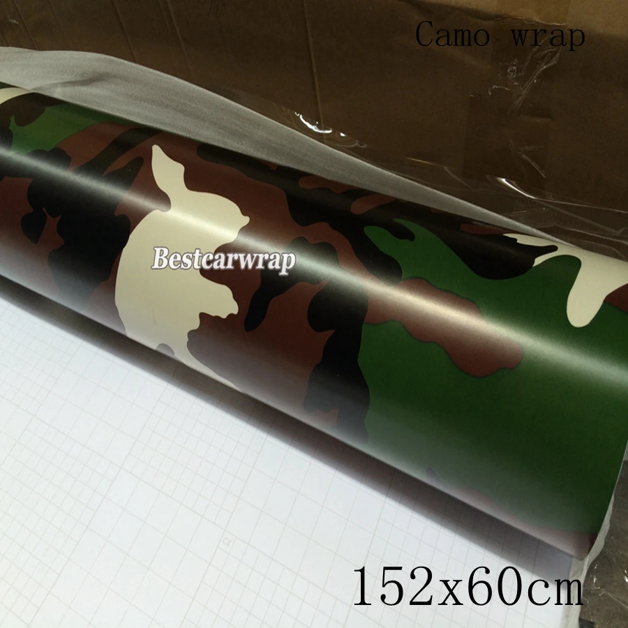 Retail sale 152x60cm Camo Vinyl wrap Camouflage Film pellicola With Air ...