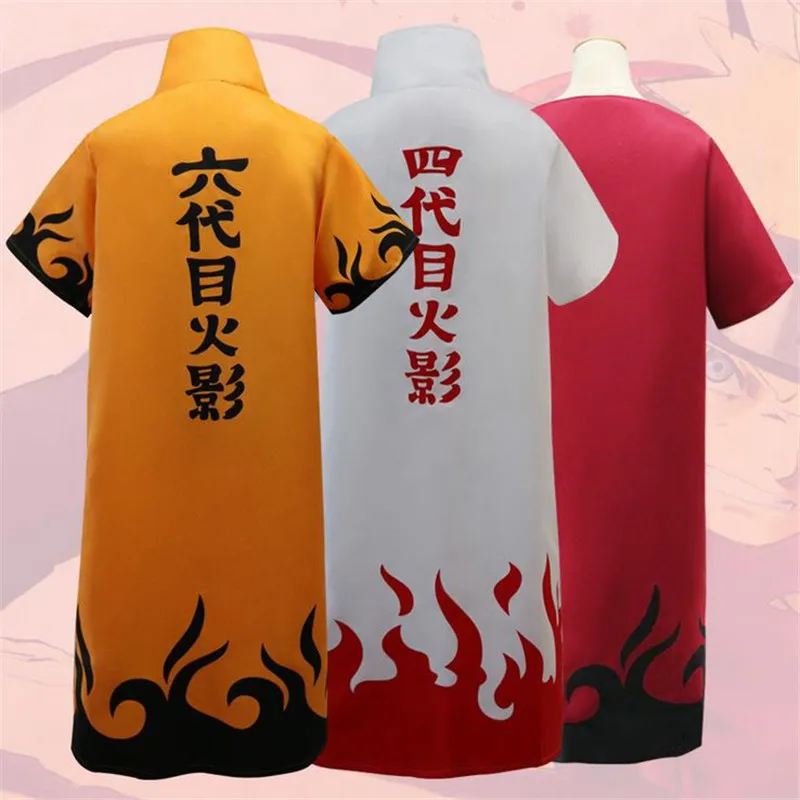 Hot Anime Naruto Cosplay Costumes Fourth Hokage Namikaze Minato Cape ...