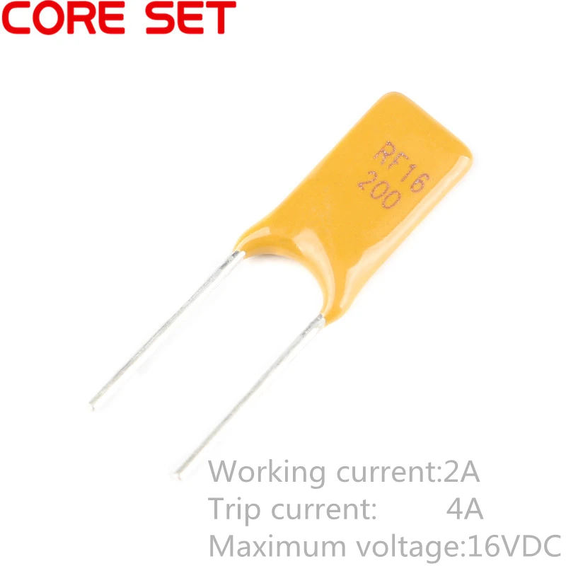 10PCS 16V 2A 2000MA PPTC Resettable Fuse RF16 200 Pitch 5mm|Fuses ...