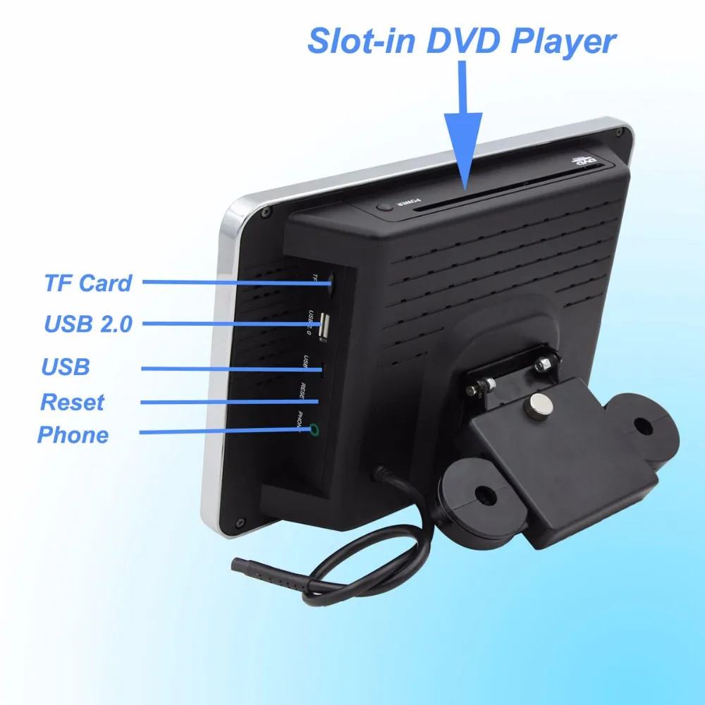 Buy Car Headrest DVD Player Android 5.1 HD 10.1 Inch Monitor HD Quad ...