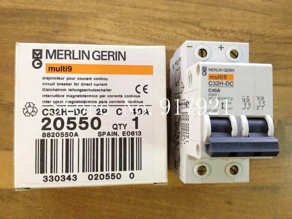 [ZOB] C32H DC original C40 2P40A CC disyuntor 20550 5 unids/lote|dc ...