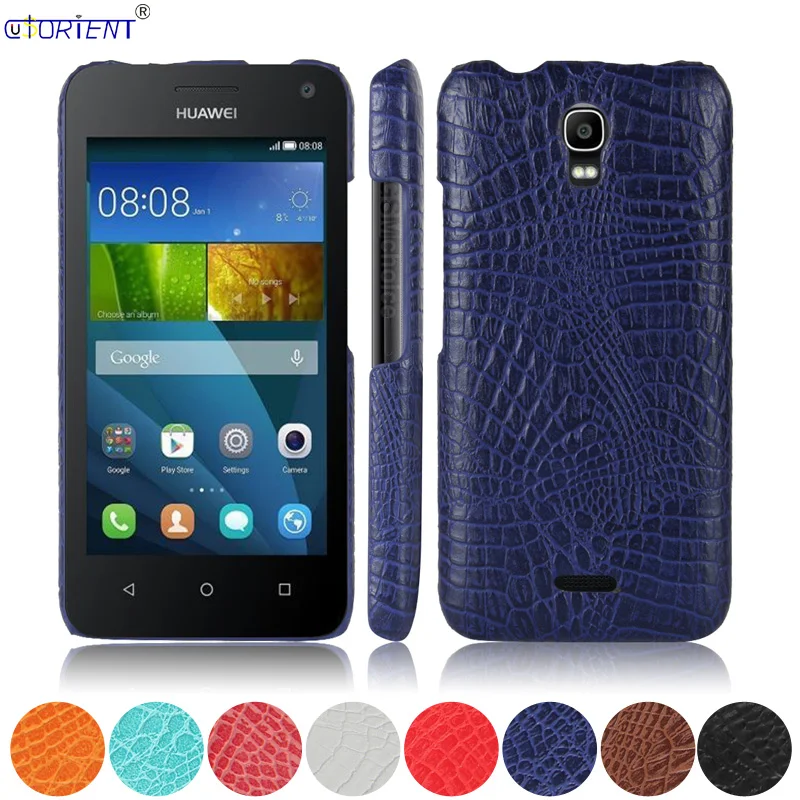 For Huawei Y3 Y360 Y3C Y366 Crocodile Skin Leather Bumper Case Y360 U61 ...
