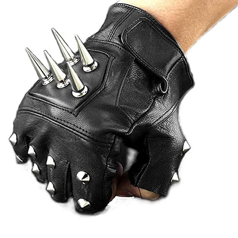 2021 Nightclub Male Singer DJ Hip Hop Men Half Finger Men'S Gloves ...