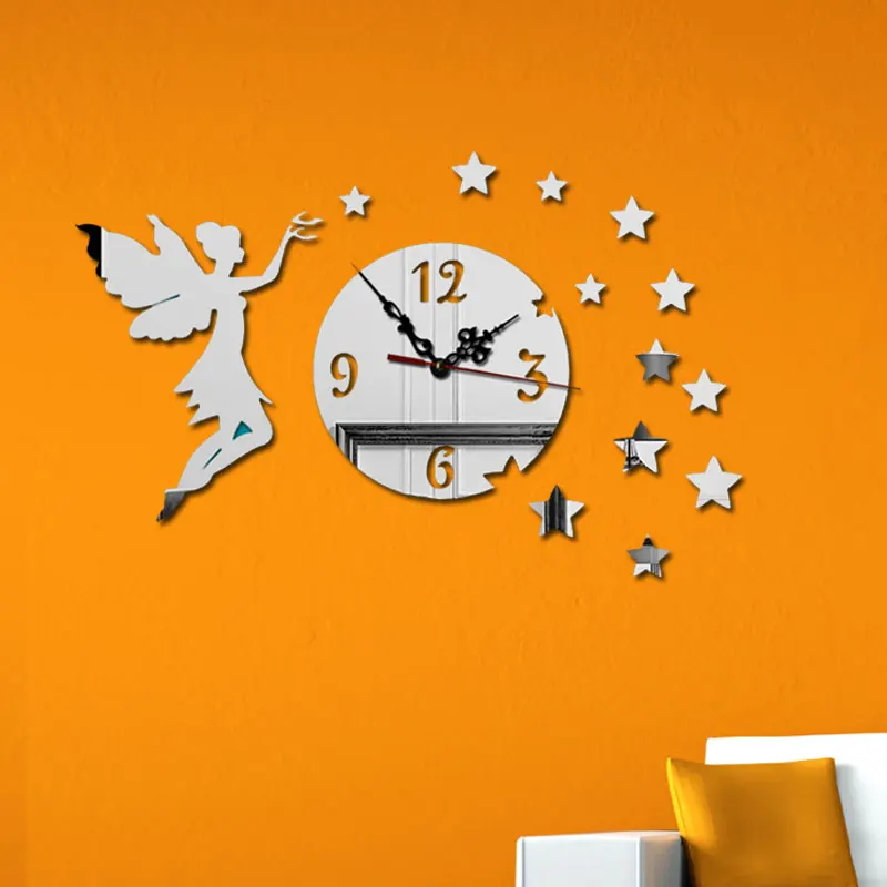 DIY Creative Wall Clock 3D Wall Clock For Living Room Modern Design ...