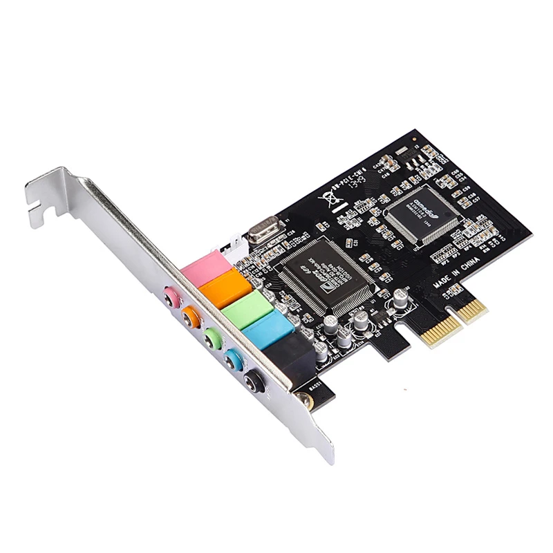 High quality CMI8738 5.1 PCI E Sound Card PCI Express audio interface ...