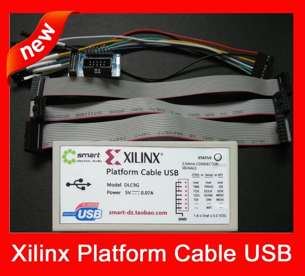 Xilinx Platform Cable USB Download line JTAG FPGA CPLD Programmer ...