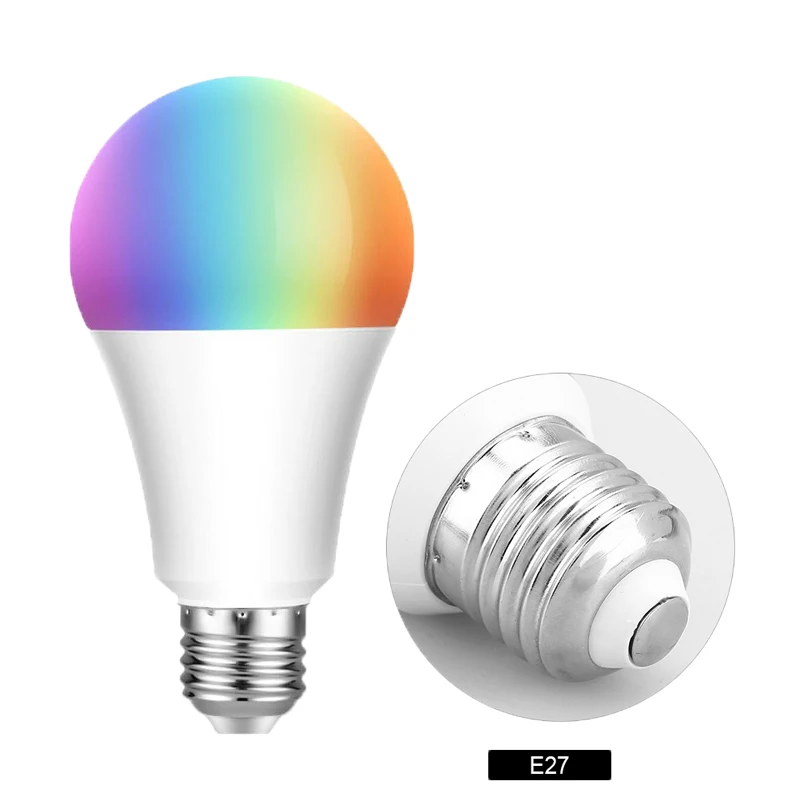 Led Smart WiFi Bulb led Light E27 E26 B22 RGBW Color changing LED WiFi ...