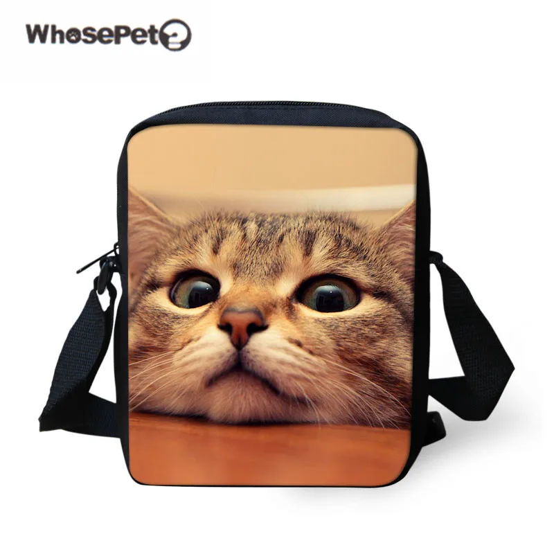 WHOSEPET Cat School Bags for Girls Cute Kids Children 3D Animal Cats ...