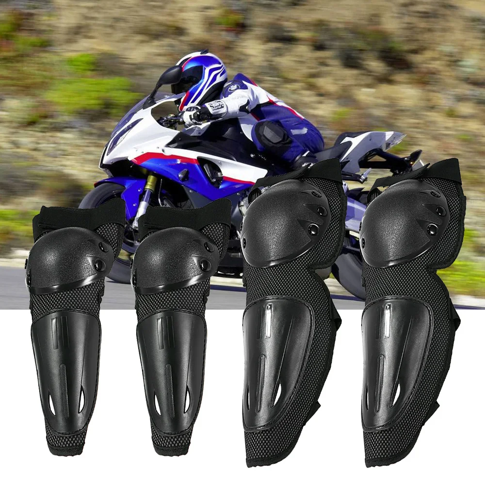 2pcs-x-Knee-2pcs-x-Knee-Shin-Elbow-Guard-Motorcycle-Aults-Racing ...