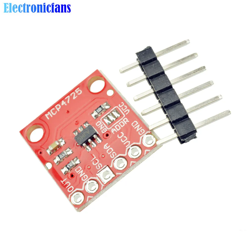 Mcp4725 12 비트 i2c dac 디지털 컨버터 모듈 arduino 2.7 v 5.5 v 용 디지털 아날로그 eeprom ...