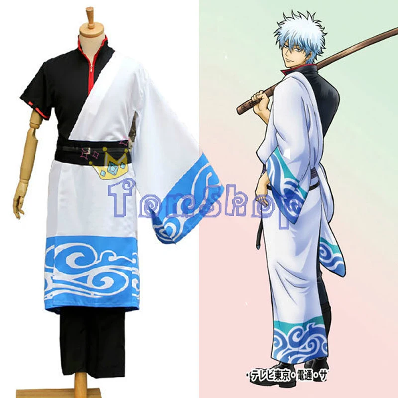 Gintama Kimono Sakata Gintoki de Anime, uniforme de Cosplay, conjunto ...