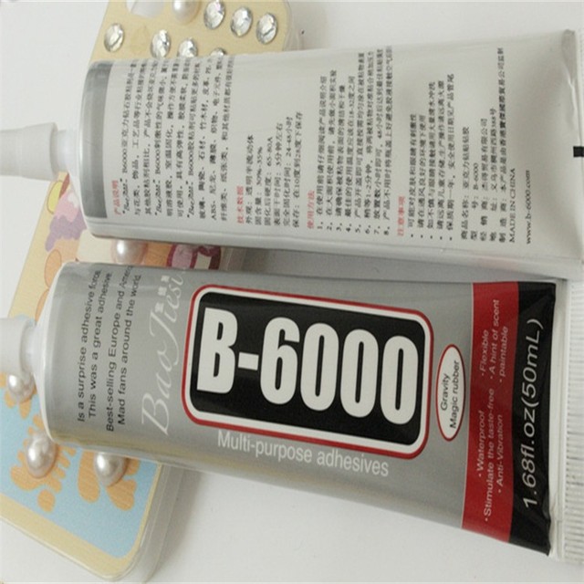 Genuine 50ml/pcs Super B6000 Glue Epoxy Resin For Glass Crystal Jewelry ...