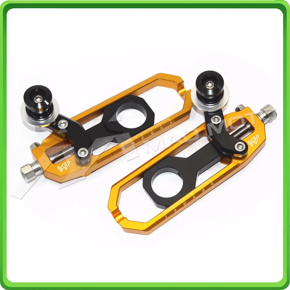 Aluminum motorcycle Chain Tensioner Adjuster with spool fit for YAMAHA ...
