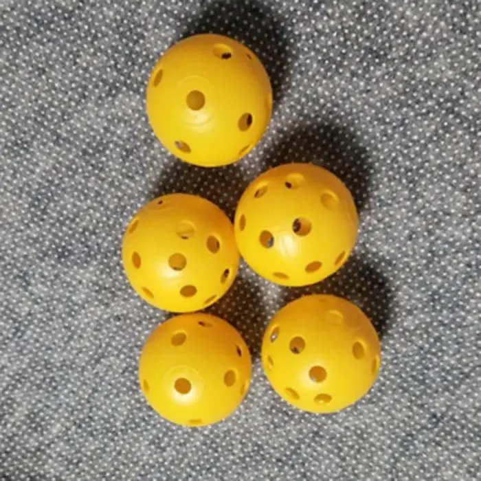 50 шт./партия, 42 мм, 26 отверстий, практический пластиковый полый мяч ...