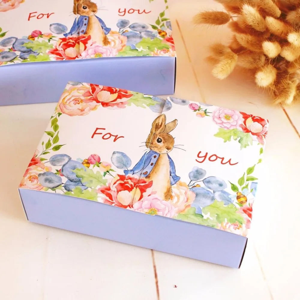 20PCS Cute Rabbit Candy Cookie Gift Boxes Caixa Chocolate Packaging Box ...