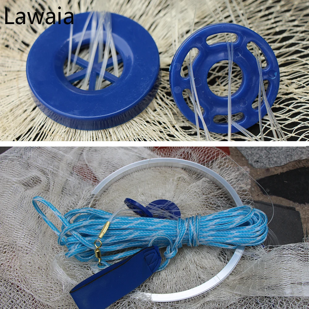 Lawaia Eco Fishing Nets USA Easy To Throw Rubber Cast Net Cord American ...