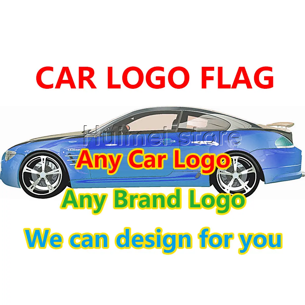 3x5ft Polyester We Design Any Color Any Car Brand Logo Flag Digital ...
