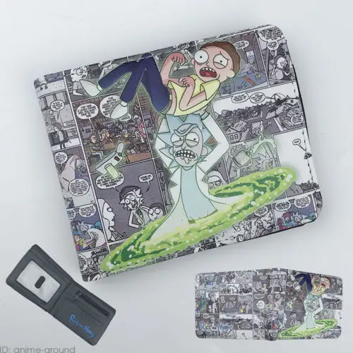 2018 NEW Rick and Morty Wallet Pickle Rick Bifold Coin Money Cards ...