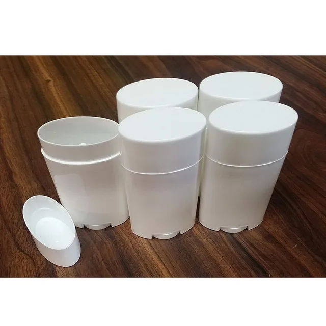 10pcs 2.5 Oz 75ml Deodorant Container Empty Plastic White Twist-Up ...