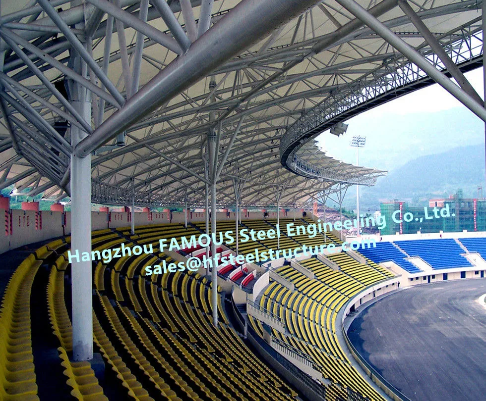 Pre-engineered Long Span Tubular Structural Open Air Stadium Steel Pipe ...