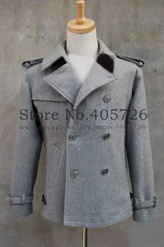Twilight Edward Cullen Grey Gray wool Pea Coat Peacoat|coats cape|coat ...