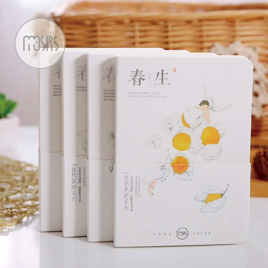 Japanese Style 164 Pages Blank Page Notebook Sketchbook Graffiti Book ...