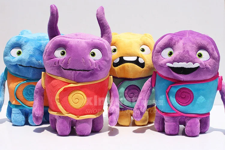 4pcs lot Dreamworks Home OH Plush Toys Super Amazing Aliens Tip Mascot ...