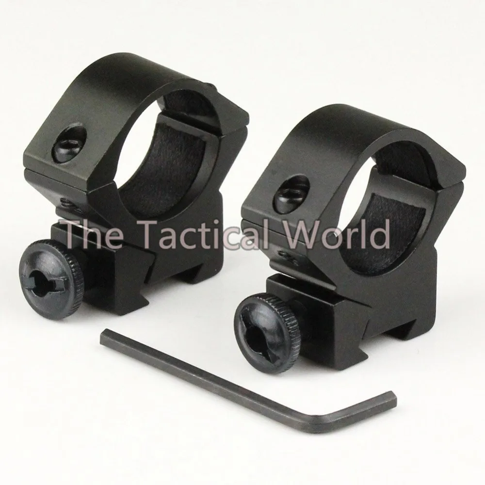 2016 New 2pcs 25.4mm 1" Inch Rifle Scope Ring 11mm Rail Dovetail Mount ...