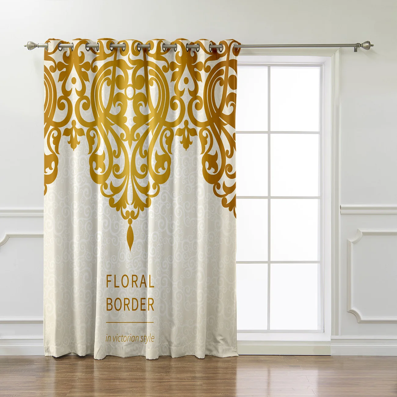 House Windows Curtain Border