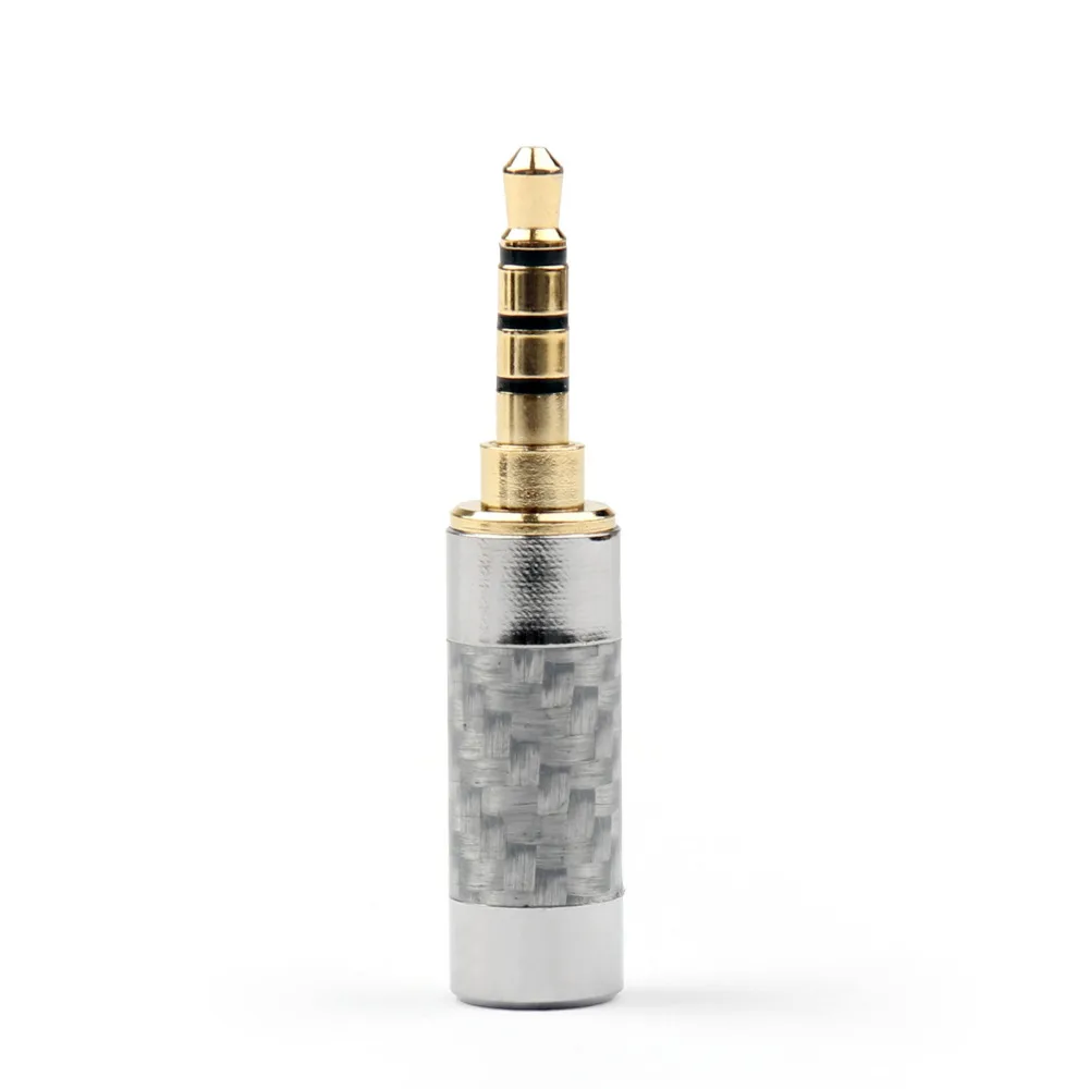 Areyourshop 3.5mm 4 Pole Audio Plug Jack 4 Pole Gold plated Carbon ...
