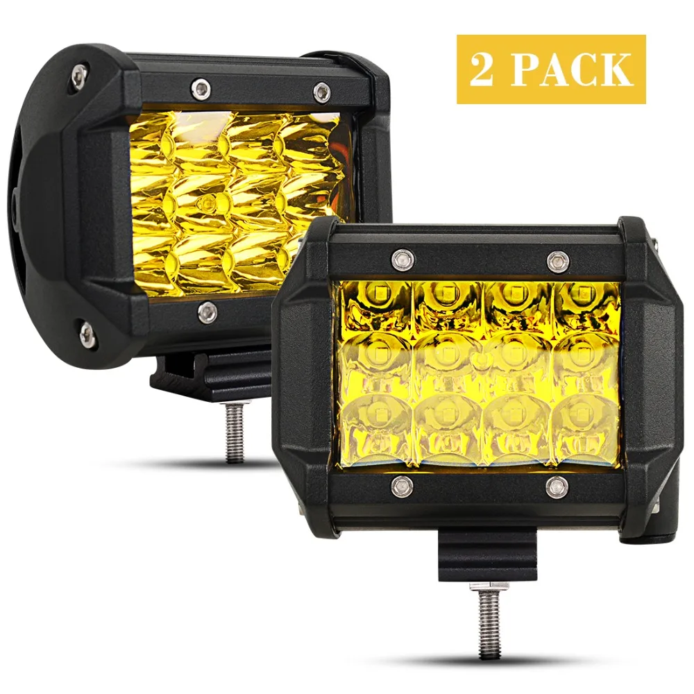 WHDZ 4INCH 36W amber work light Led Spotlight Bar 3000K Auto Assembly ...