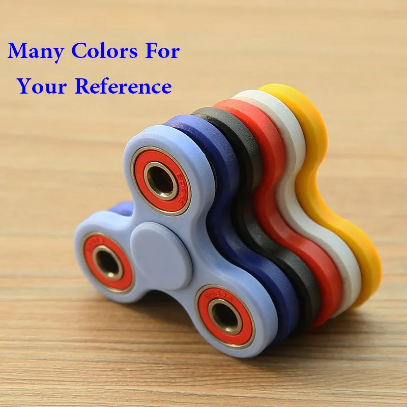 New Tri Spinner Fidget Toy Plastic DIY Puzzle Finger Toy EDC Fidgets ...