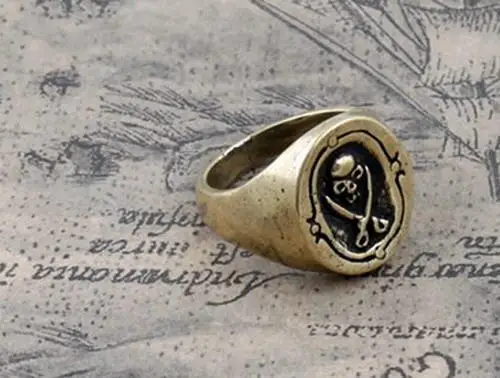 Badge finger ring accoutering male ring vintage punk pirate|ring eraser ...