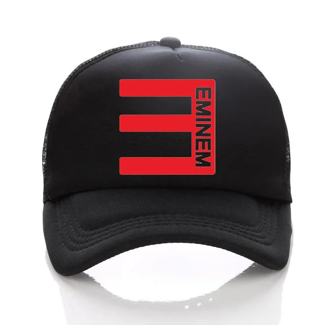 Vinyl Printing EMINEM hats Summer HIP HOP CAPS Women Full Black E ...