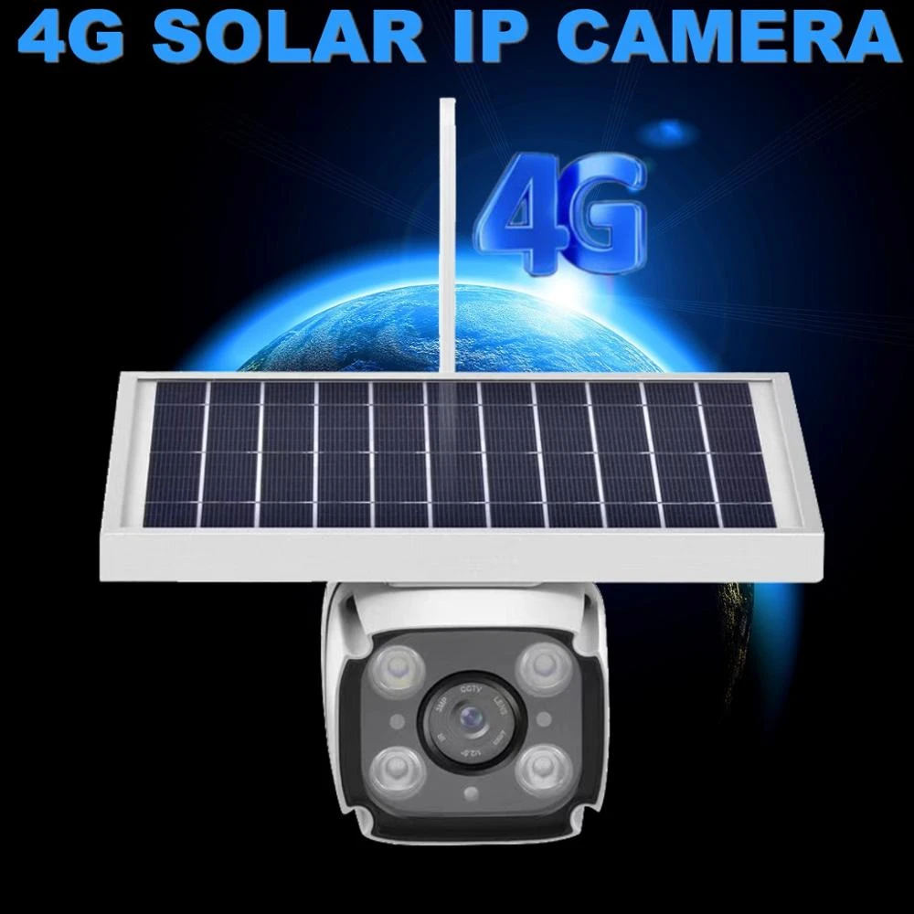 DHL FREE YN88 4G SIM Card Solar Powered IP Camera Wireless Built in ...
