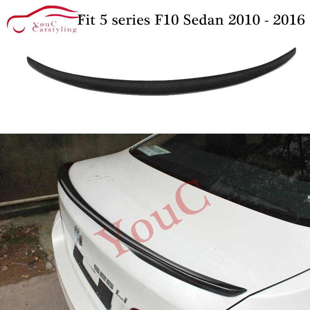 F10 Mp Style Carbon Fiber Rear Spoiler For Bmw F10 5 Series 4-door ...