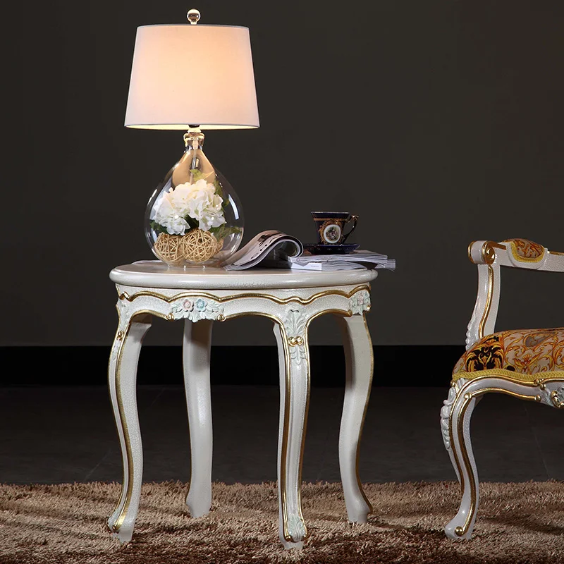 luxury furniture italy design solid wood hand carved square side table ...