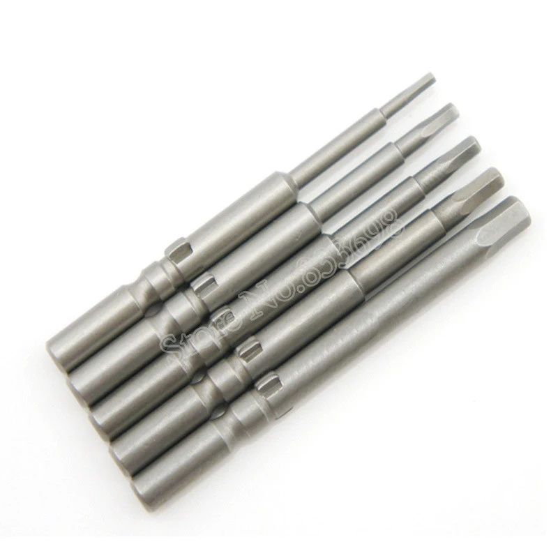 5Pcs/set 801 5mm Shank Magnetic Hexagon Head Screwdriver Bit Set 60mm ...