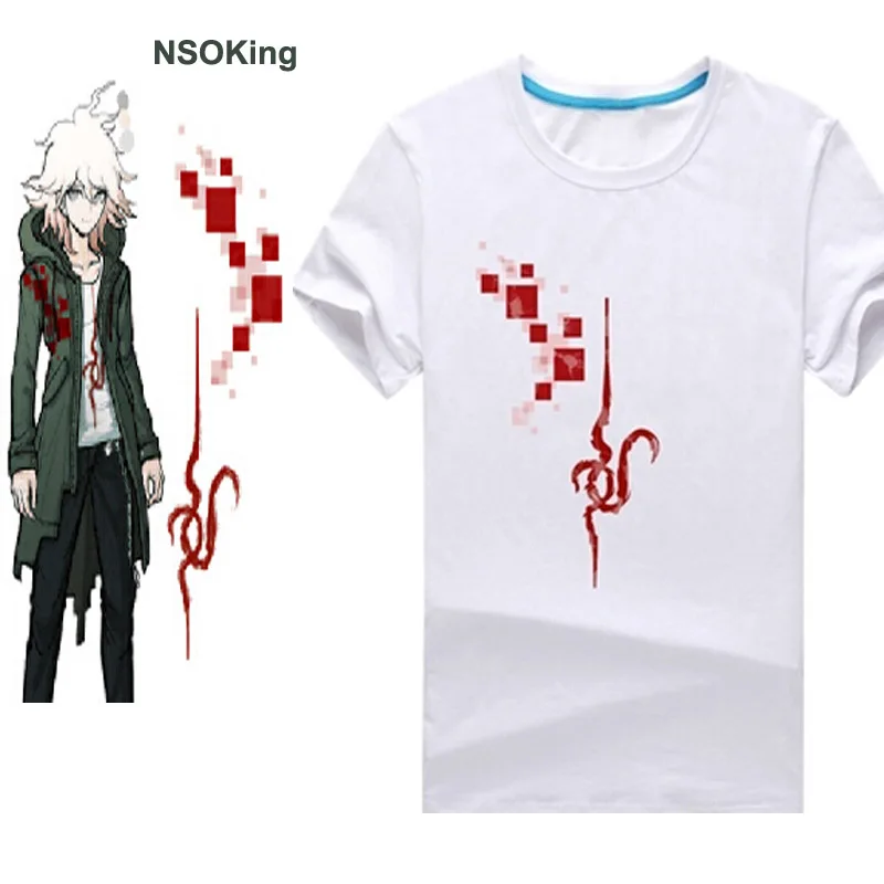 New Danganronpa Komaeda Nagito Cosplay T-shirt Anime Men Women Clothes ...