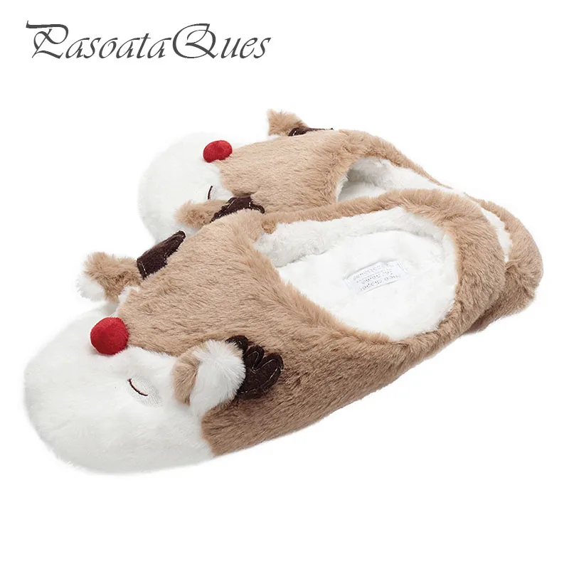 Buy Elk Deer Winter Women Home Slippers For Indoor Bedroom House Soft Bottom