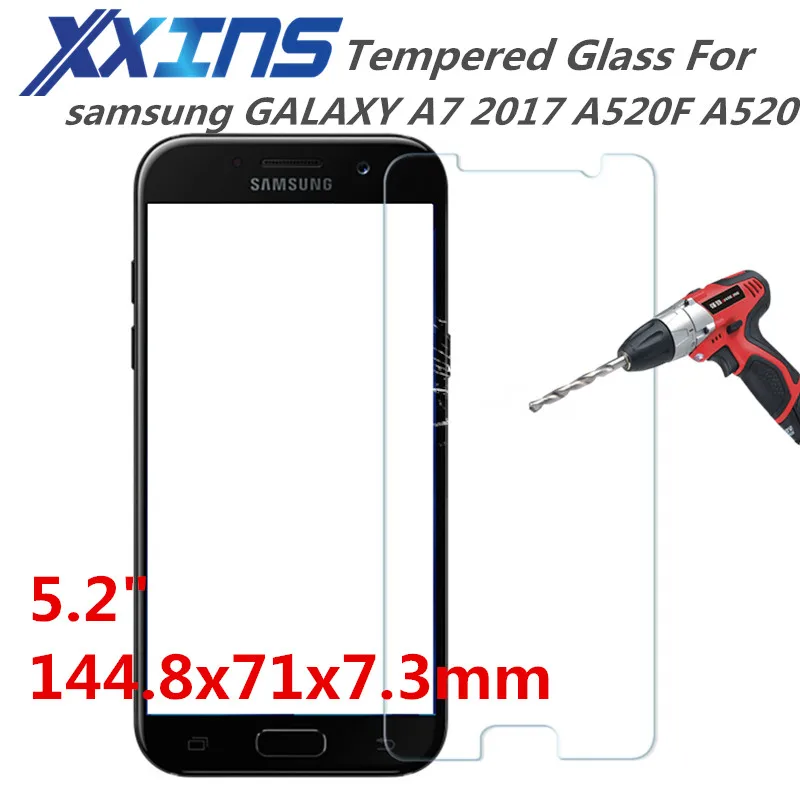 Tempered Glass For samsung GALAXY A7 2017 A520F A520 phone Screen ...