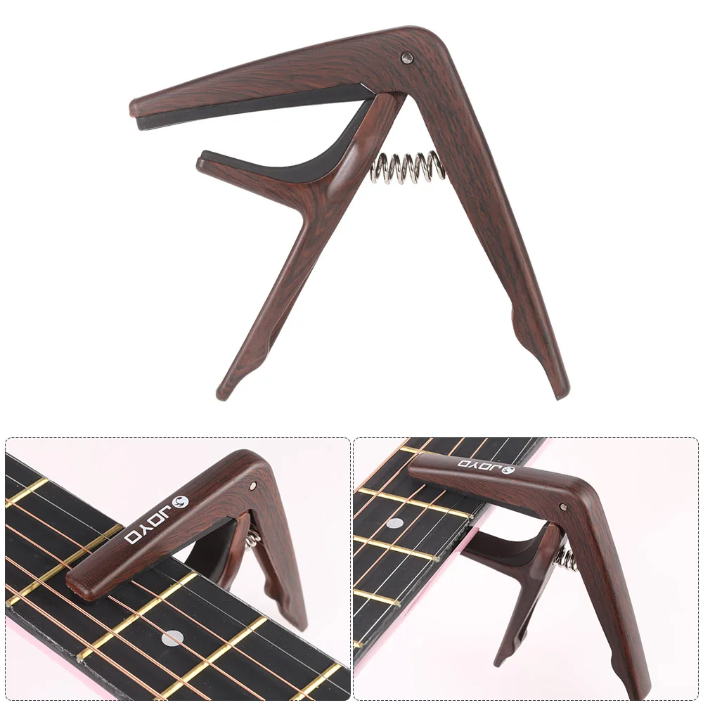 Spring Clamp Capo – Plastic & Steel Body with Wooden Print - MyCapos